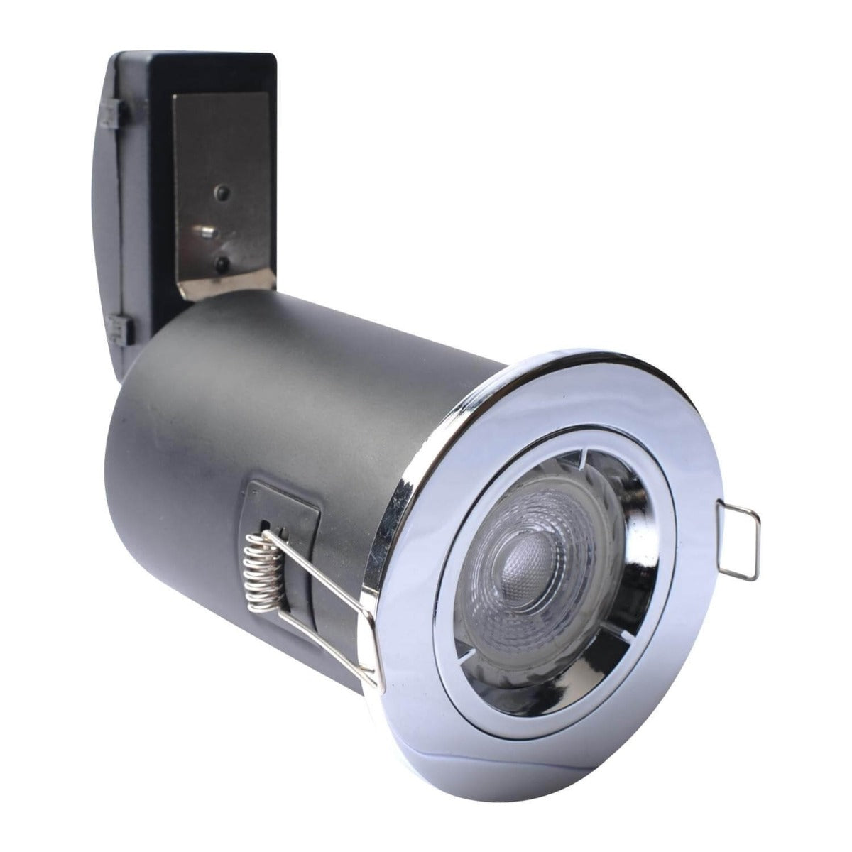 Chrome Fire Rated GU10 Diecast Aluminium Downlight – LED Supplier UK