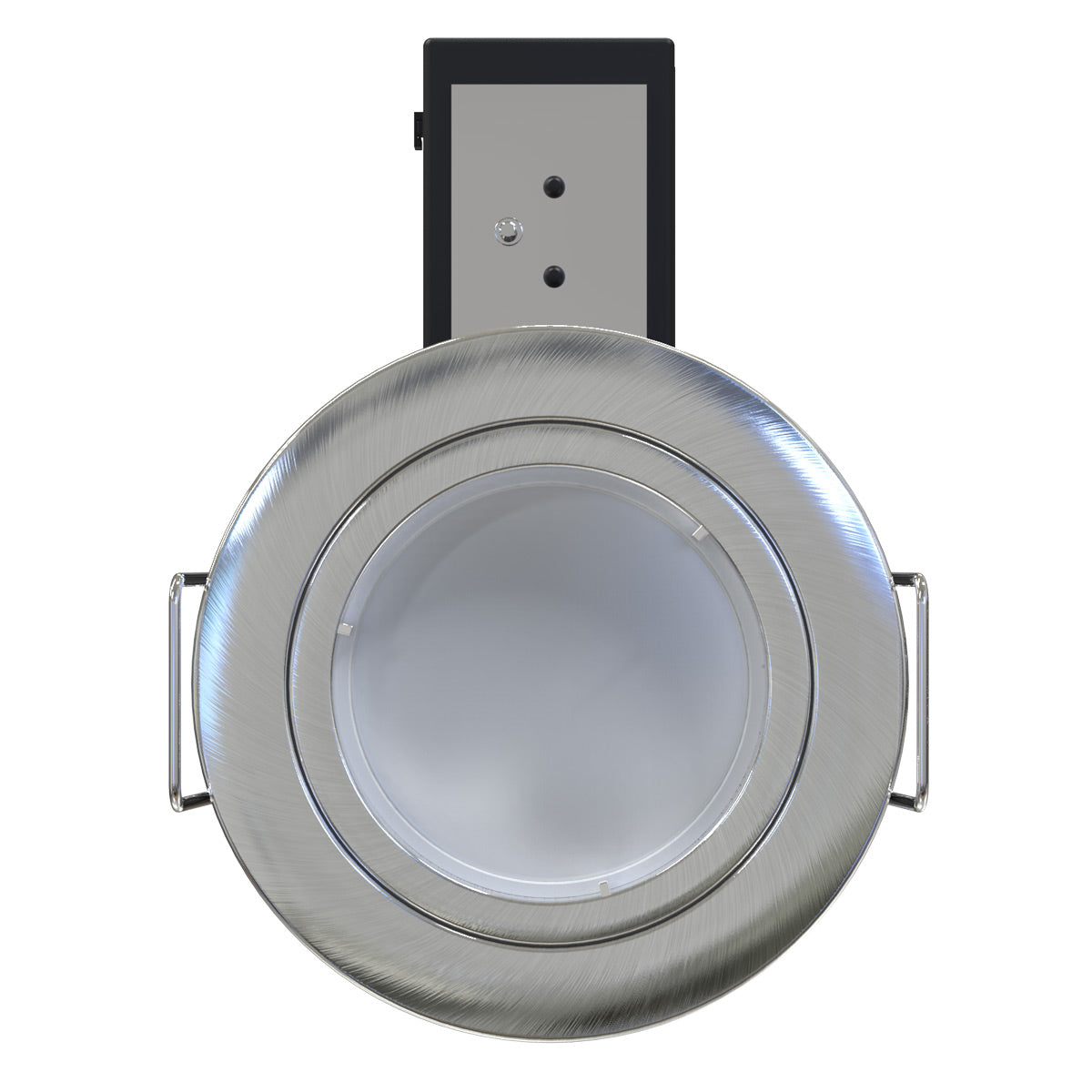 Brushed Chrome GU10 Fire Rated Downlight, DieCast Aluminium – LED ...