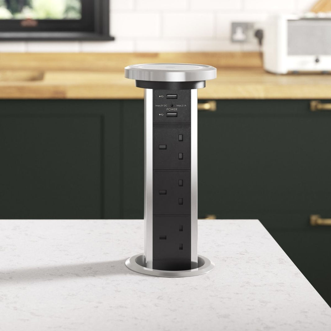 Pop Up Plug Sockets | Ideal For Worktops | LED Supplier