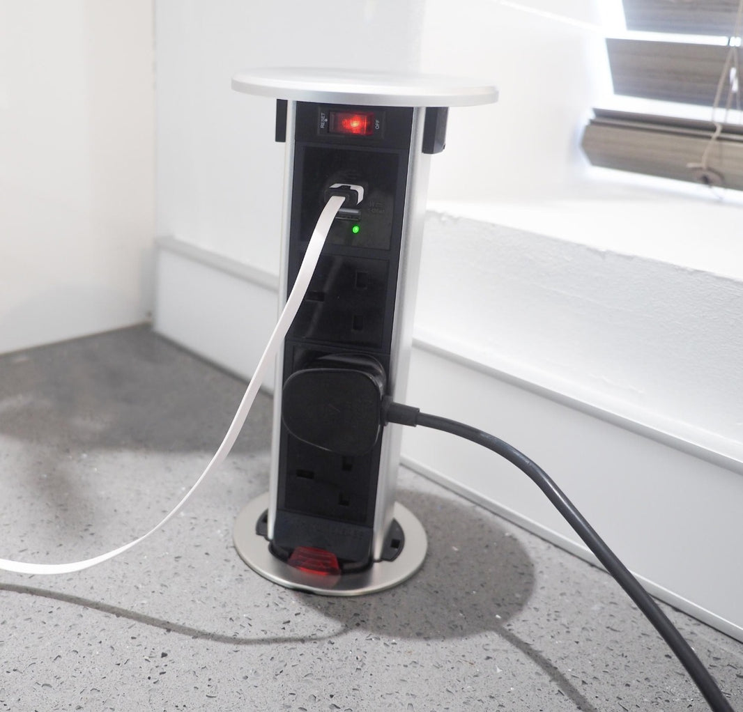 Pop Up Plug Sockets | Ideal For Worktops | LED Supplier